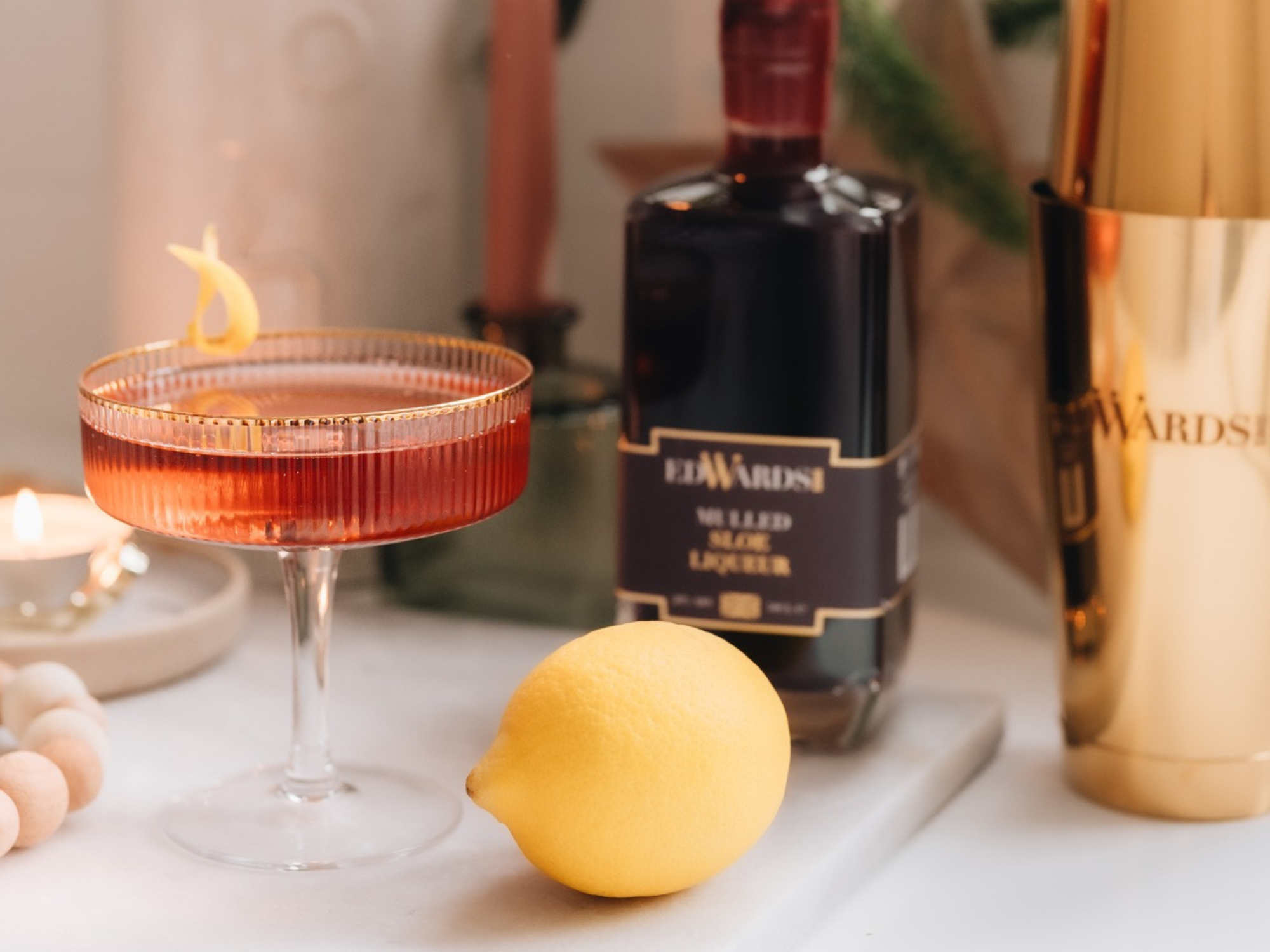 Festive Sloe Fizz - Vodka Cocktail Recipe - Elsham Wold Distillery